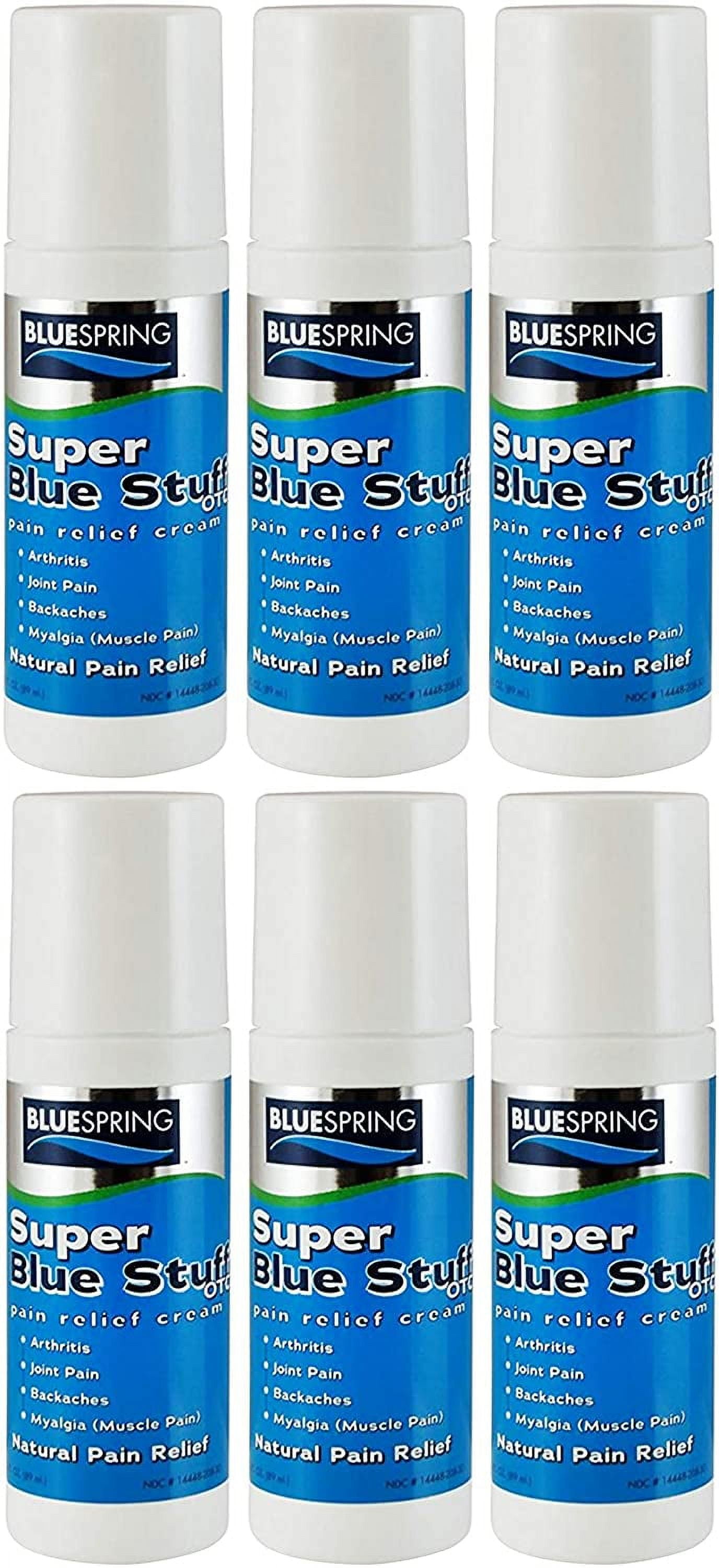 BlueSpring Super Blue Stuff Pain Relief Roll-On, Emu Oil, Anti ...