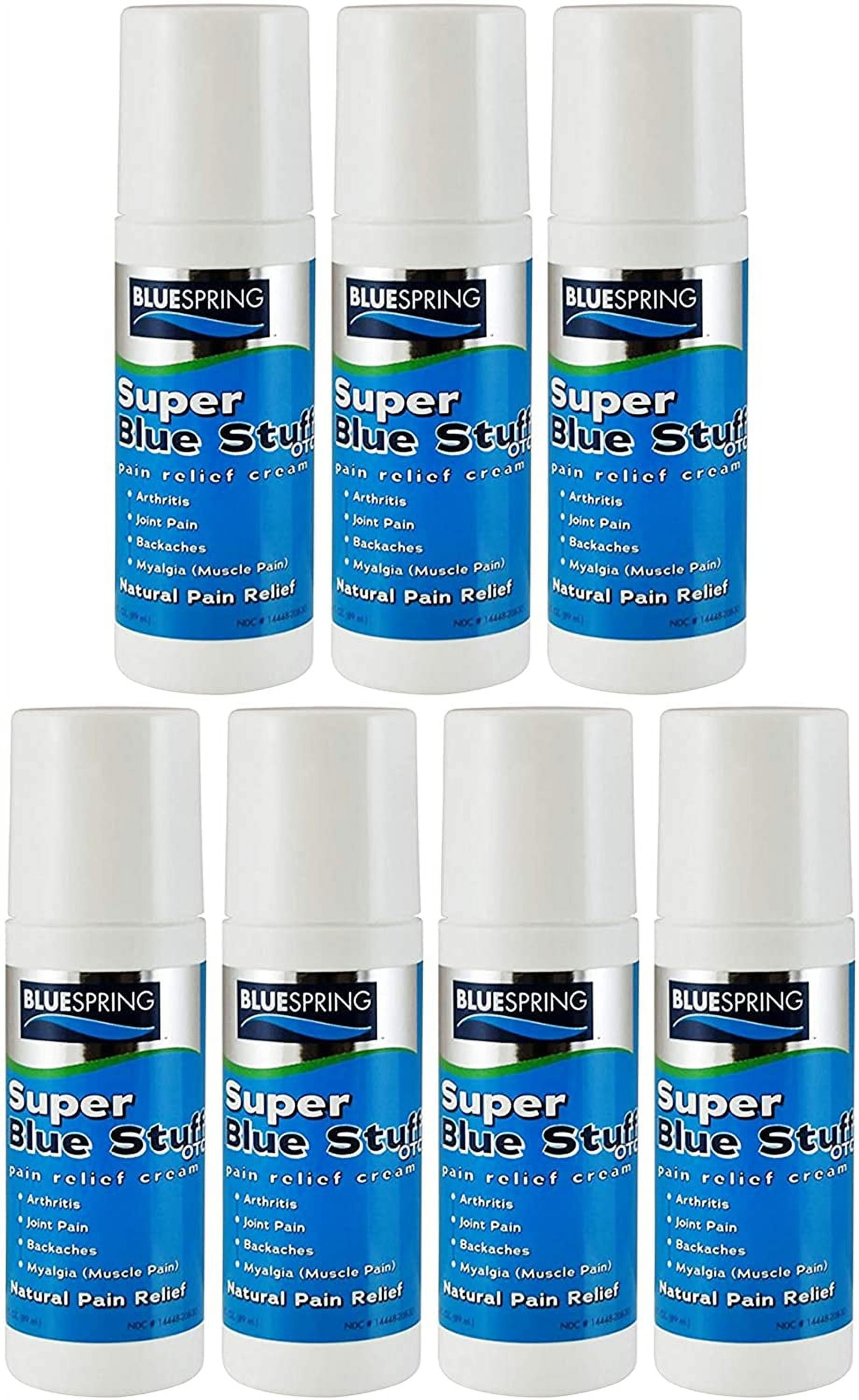 BlueSpring Natural Pain Relief Cream - Fast Action Joint Rub, 3-oz roll ...