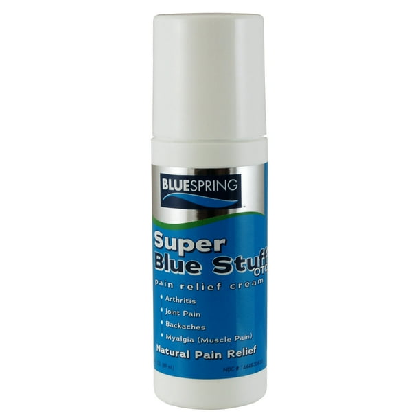 BlueSpring Super Blue Stuff Natural Pain Relief Cream - OTC Fast Action ...