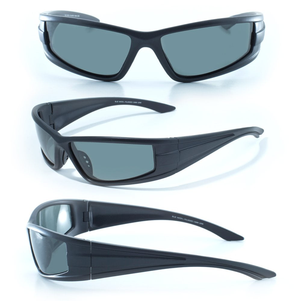 BlueWater Polarized Florida Sunglasses by Global Visiones Matte Black ...