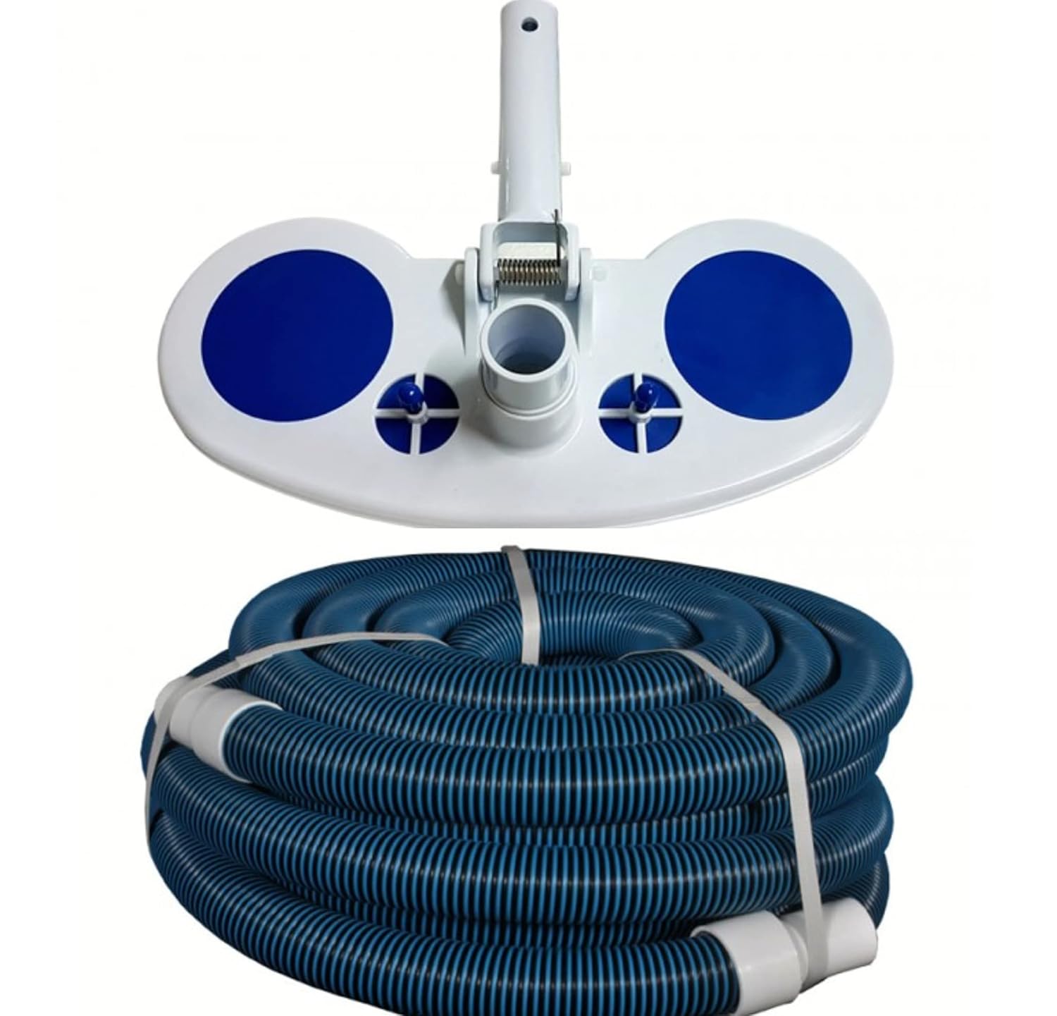 BlueWave Kidney Shape Vacuum Head with Brush and Air Relief Valve and 6 ...