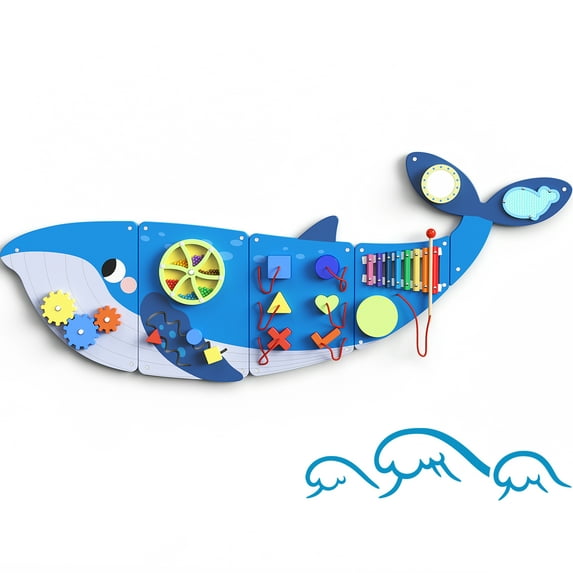 BlueWood 9-in-1 Whale Activity Wall Busy Board: A Scientifically ...