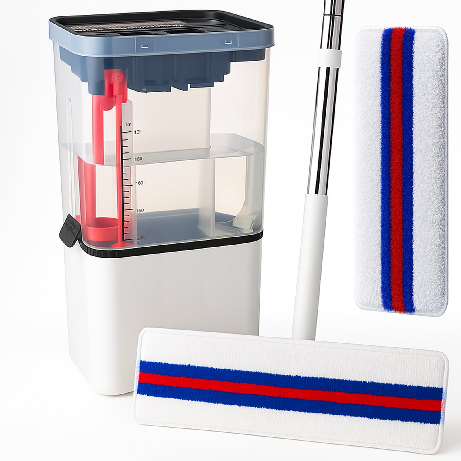 Bluearks Mop and Bucket Set,Push-Pull Wringing System,Isolated Dirty ...