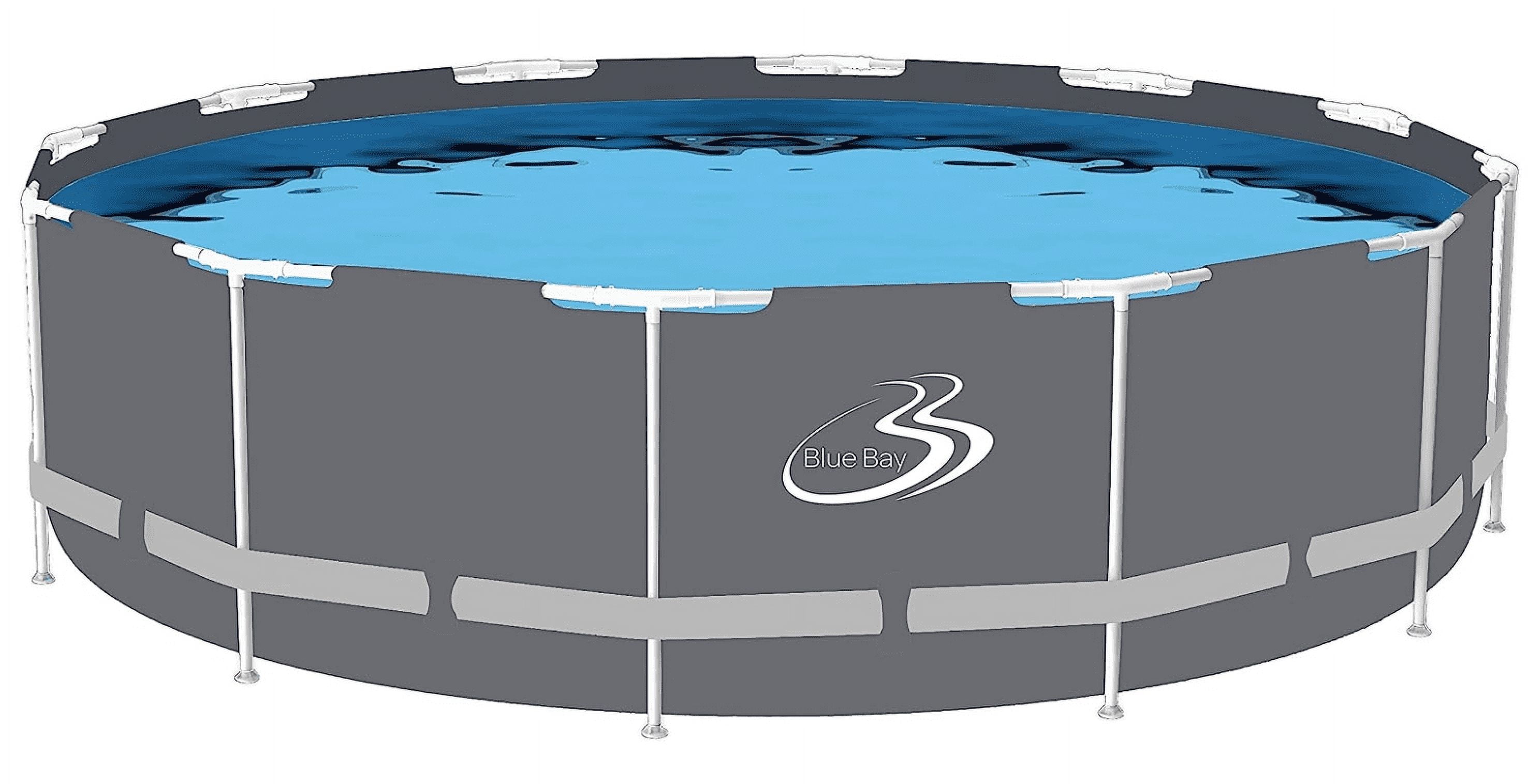 Sunneday Bluebay Large Softsided 15ft Wide, 48in Deep Swimming Pool ...