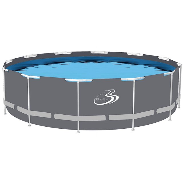 Sunneday Bluebay Large Softsided 15ft Wide, 48in Deep Swimming Pool ...