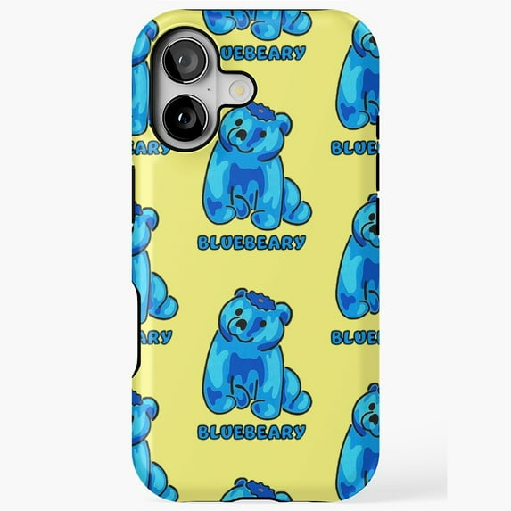 Bluebeary Cute Blueberry Bear Cartoon iPhone Tough Case for 17/15/14/13 ...