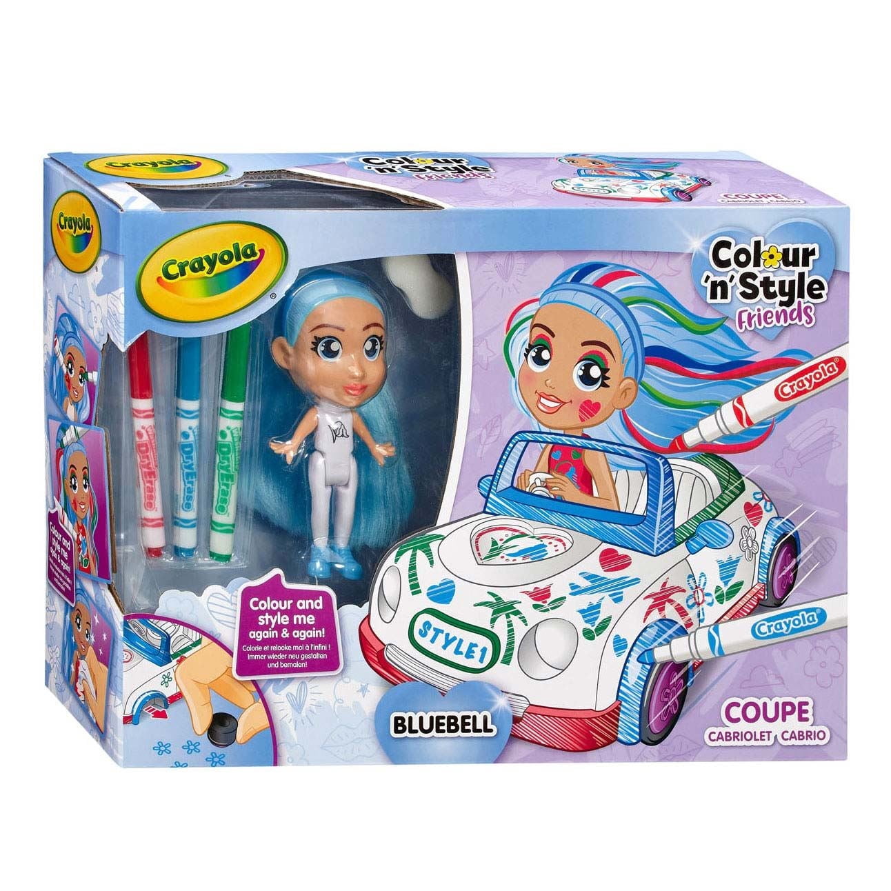 Bluebell Coupe Crayola Colour 'n' Style Friends - Walmart.com