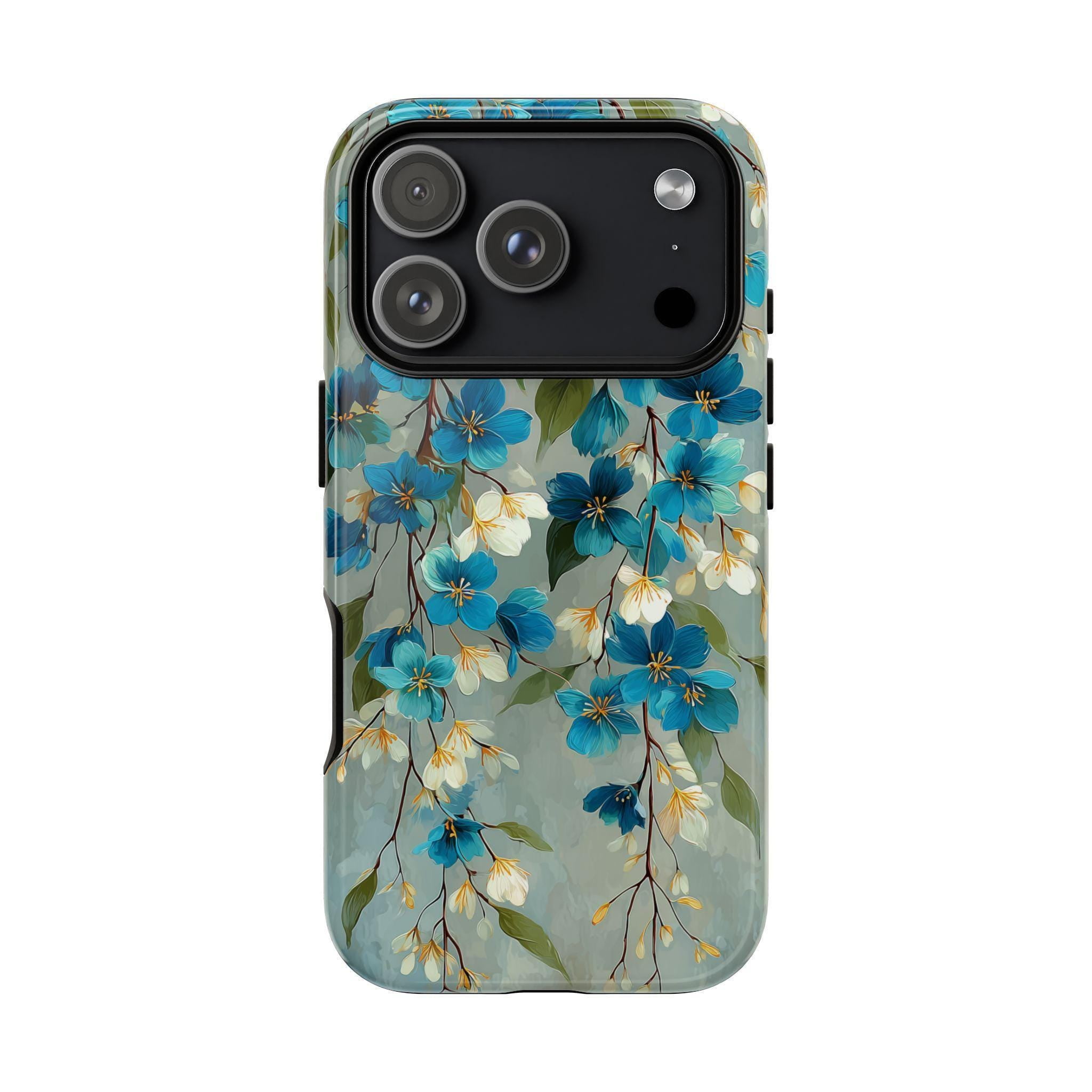 Bluebell Flower Cascade White Jasmine Soft Botanical Phone Case with ...