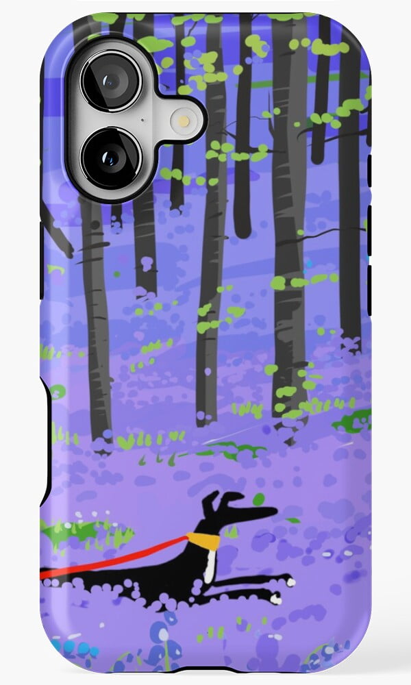 Bluebell Hound Dog Animal Portrait Art Phone Case for iPhone 17 16 15 ...