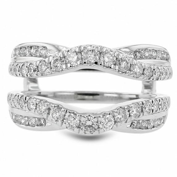 Bluebell Jewels 2.6Ct CZ Solitaire Enhancer Guard Wrap Ring Real 925 ...