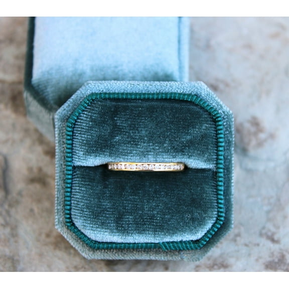 Bluebelljewels 2Ct Round Cut Cubic Zirconia Eternity Wedding Band Ring ...