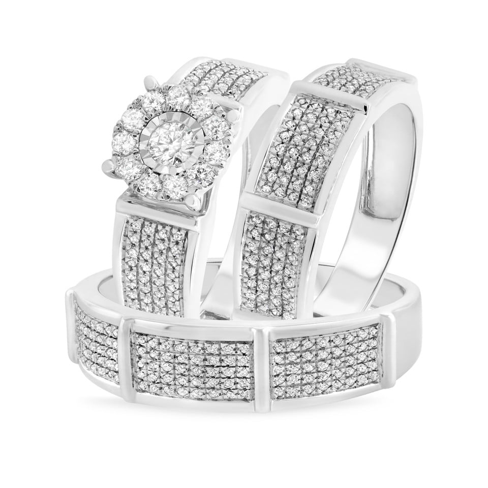 Trio Wedding Ring Sets