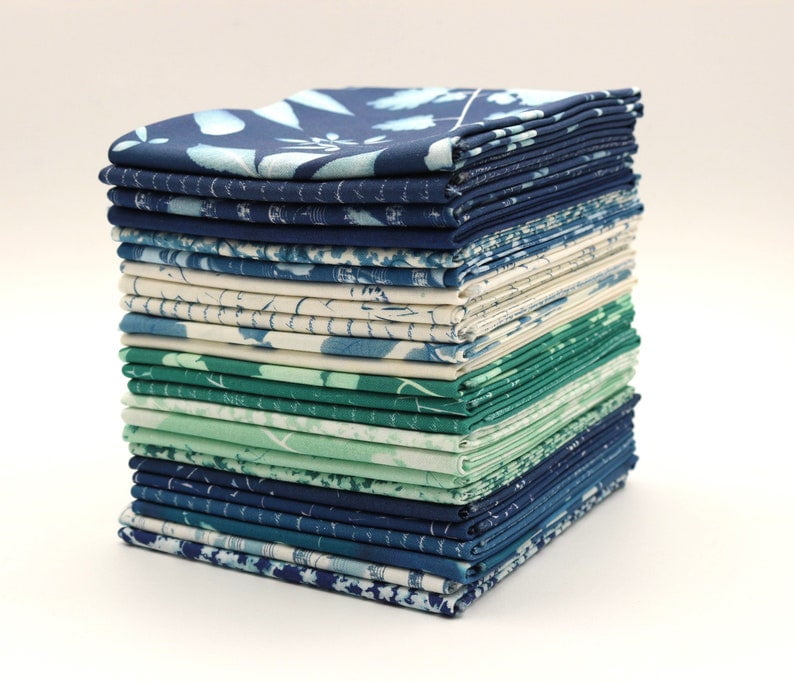Bluebell by Janet Clare for Moda, fat quarter bundle, 100% cotton ...