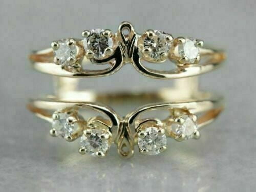 Bluebelljewels 1.25Ct Cubic Zirconia Solitaire Enhancer Wedding Guard ...