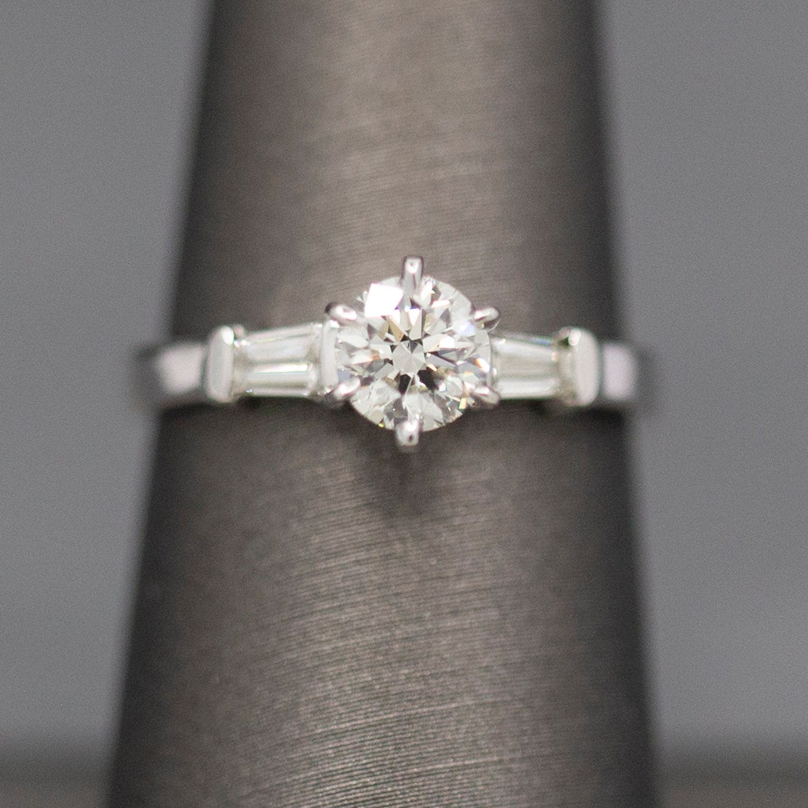 Bluebelljewels Classic 14K White Gold Finish Round Cut CZ Weding ...