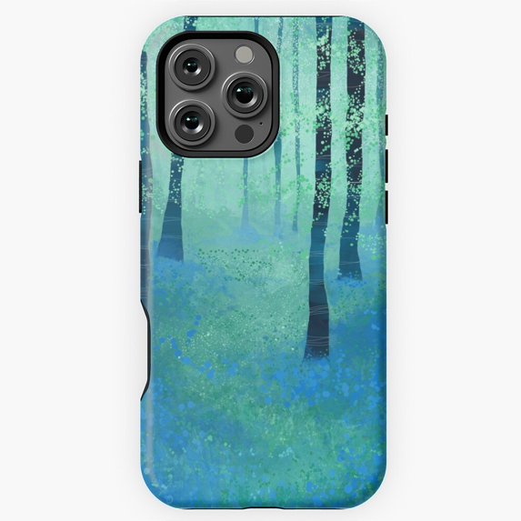 Bluebells Challock Spring Woodland Scene Phone Case Compatible iPhone ...