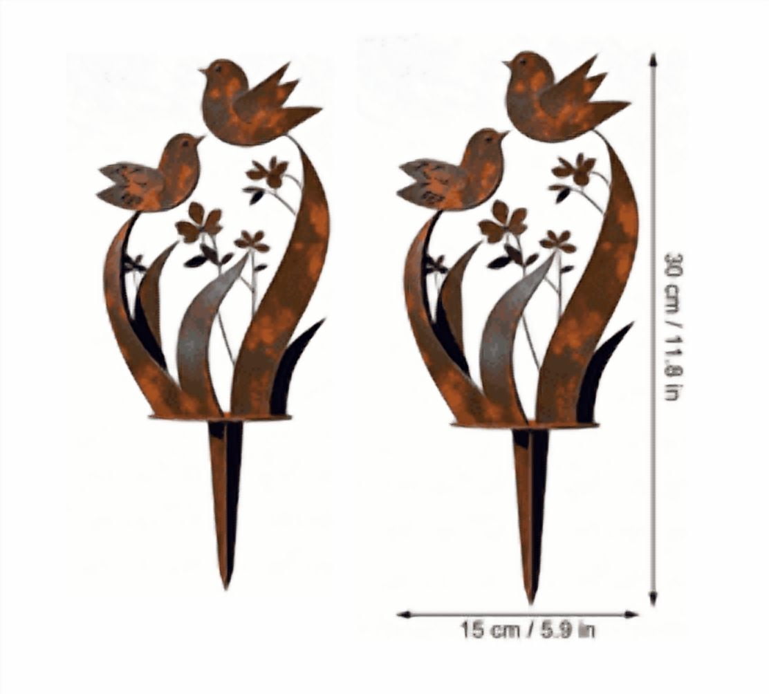 Bluebells Garden Stake, Metal Wind Chime Outdoor Decor, Handcrafted ...