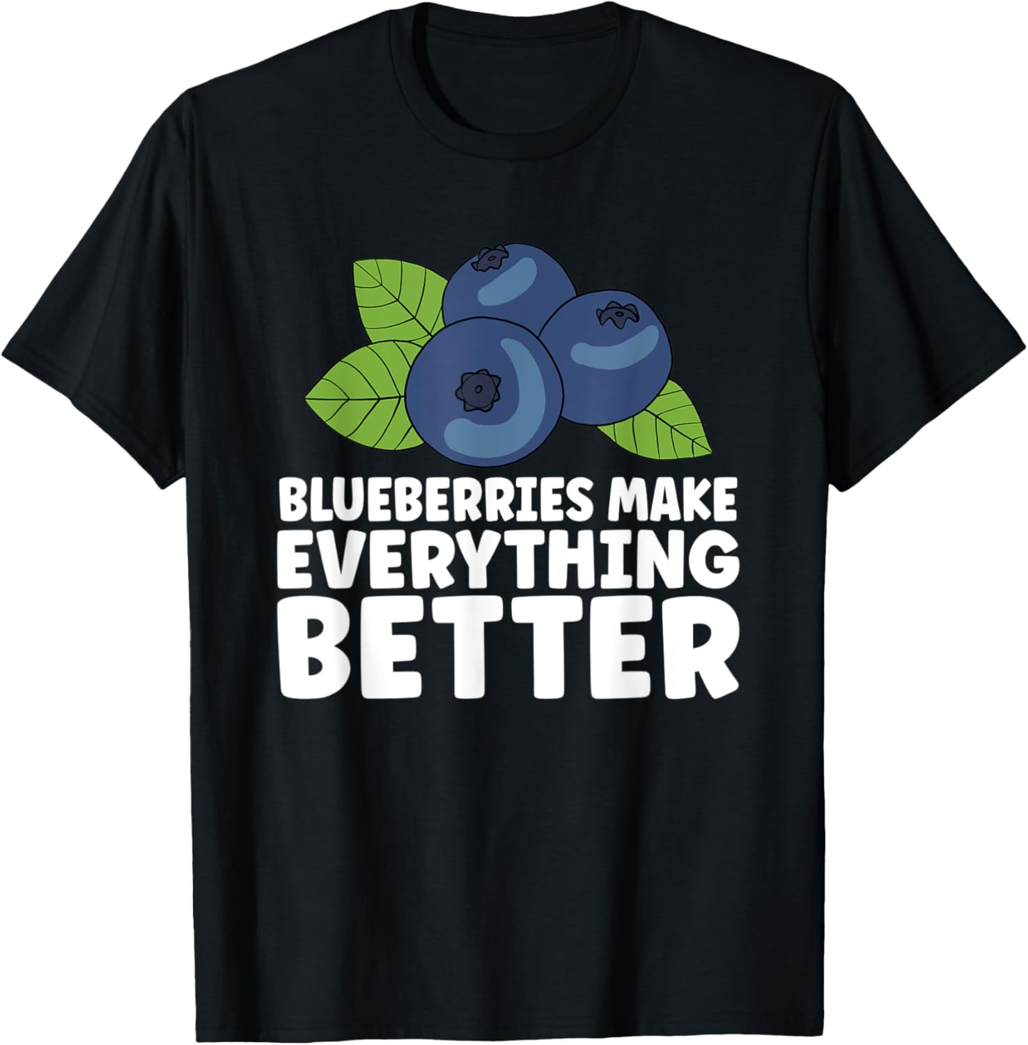 Blueberries Apparel Fruit Lover for A Blueberry Themed Party T-Shirt ...