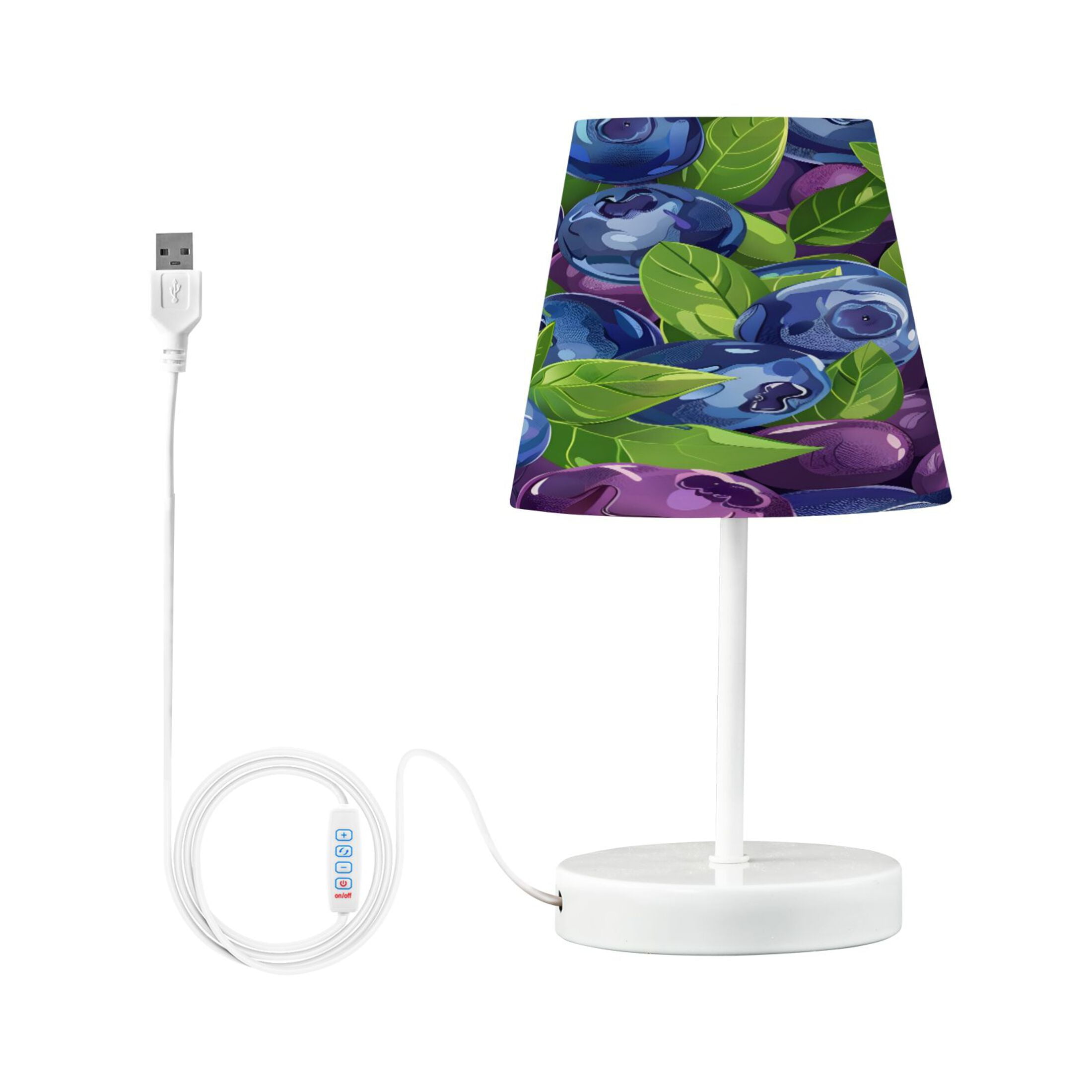 Blueberries Berry Desk Lamp LED Table Nightstand Lamps with 3 Color ...