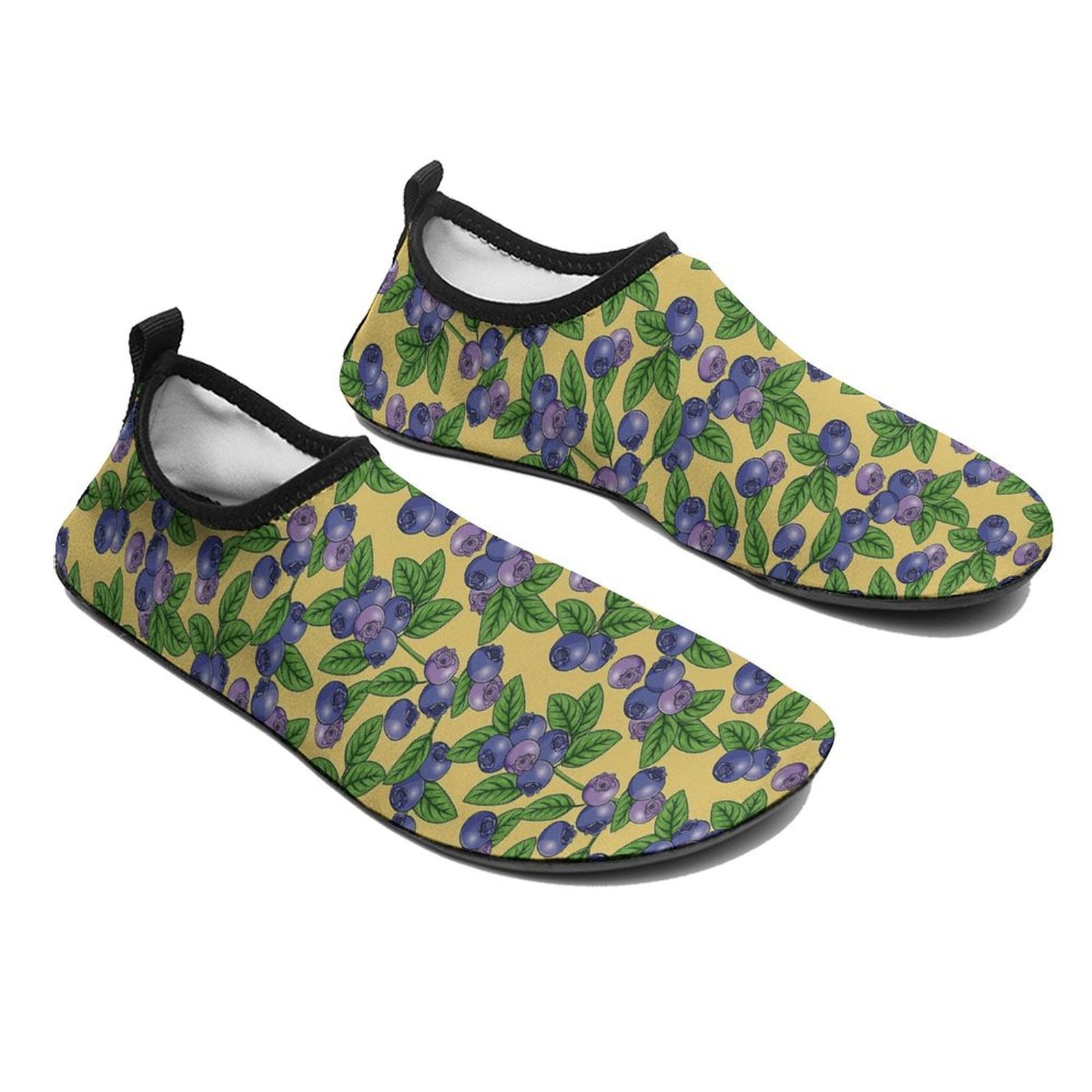 Blueberries Pattern Water Shoes Beach Slip-on Shoes for Men Women Swim ...