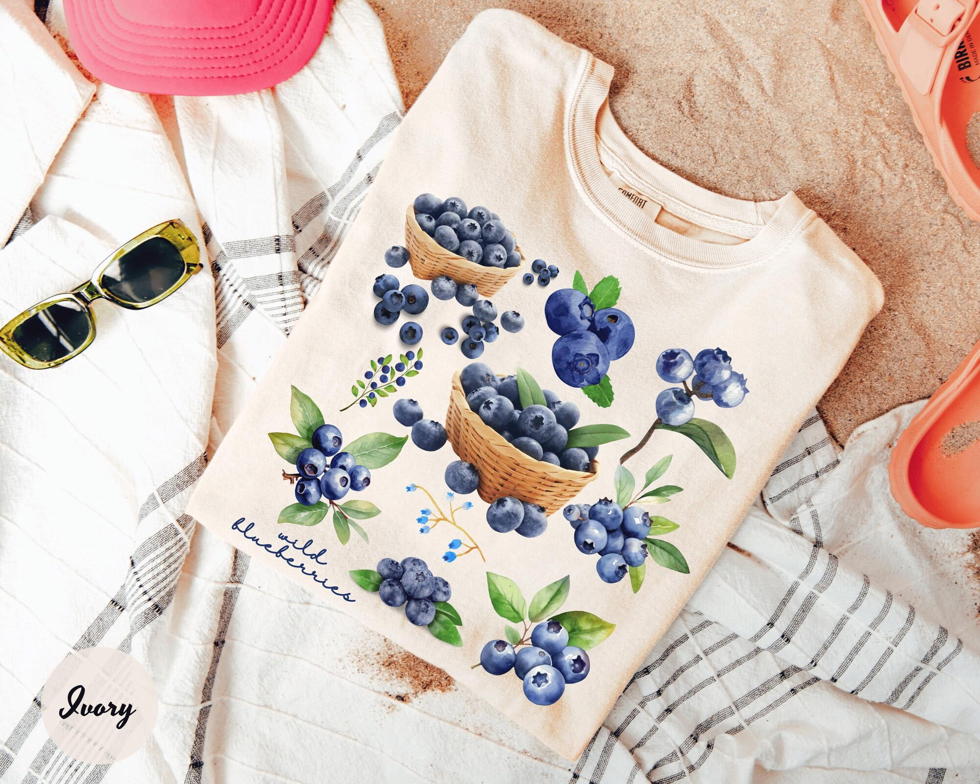 Blueberries TShirt Aesthetic Fruit Shirt Fruit Shirt Graphic Shirt ...