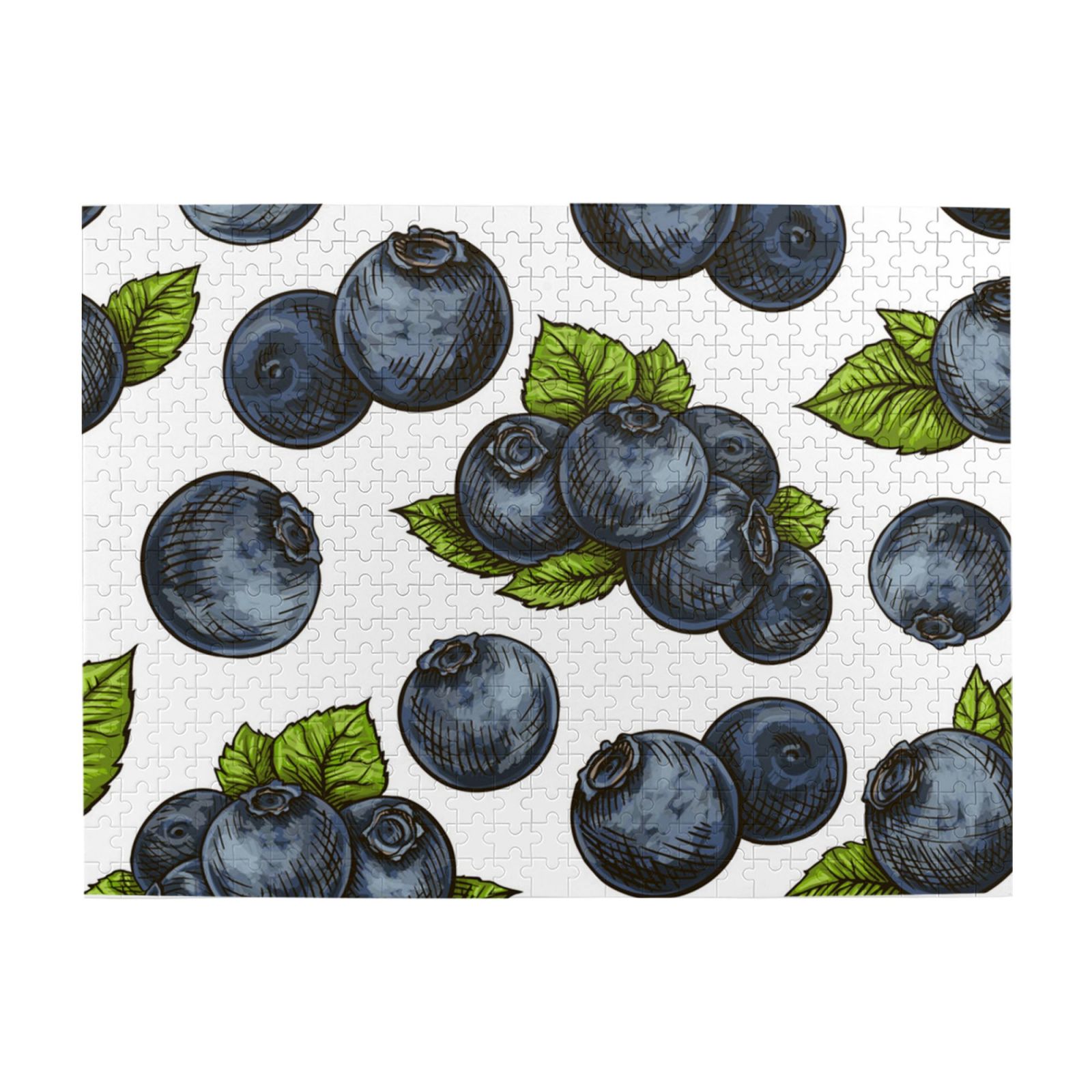 Blueberry (2), Jigsaw Puzzles 500 Pieces Wooden Jigsaw Toy Family Game ...