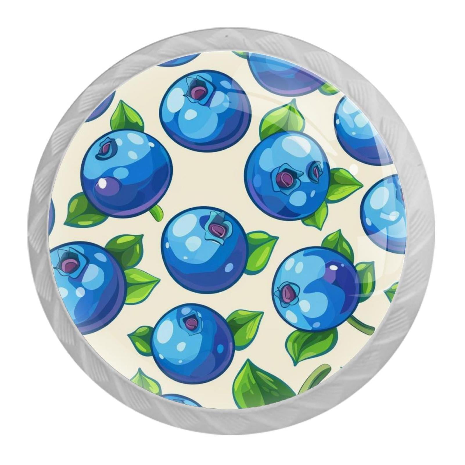 Blueberry Blue Custom Drawer Knobs - Transparent Cabinet Knobs ABS ...