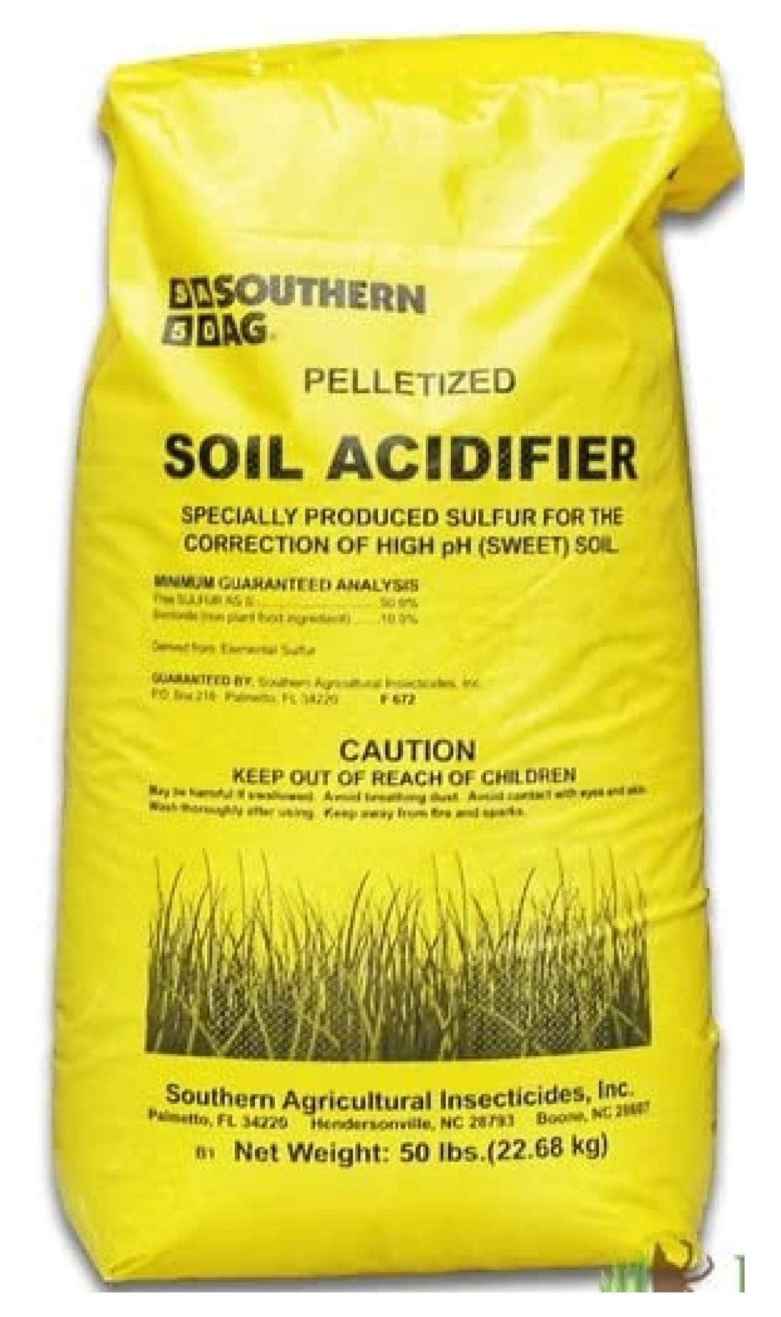 Blueberry Bush Granular Sulfur Fertilizer (Soil Acidifier) - 50 Lbs ...