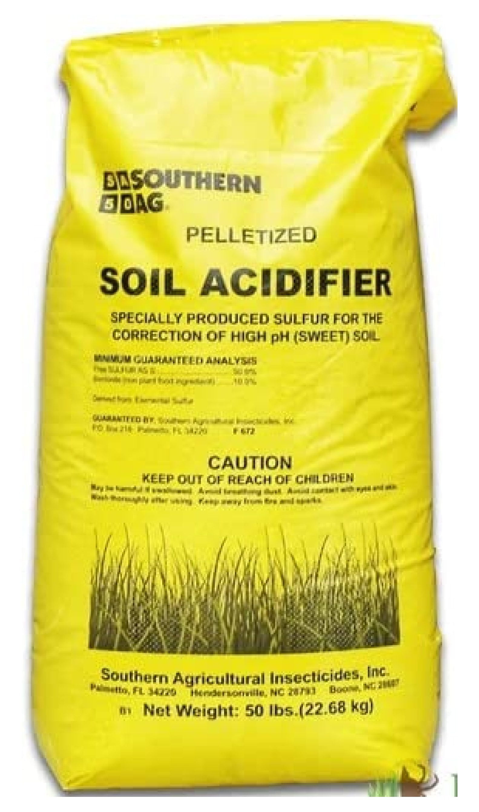 Blueberry Bush Granular Sulfur Fertilizer (Soil Acidifier) - 50 Lbs ...