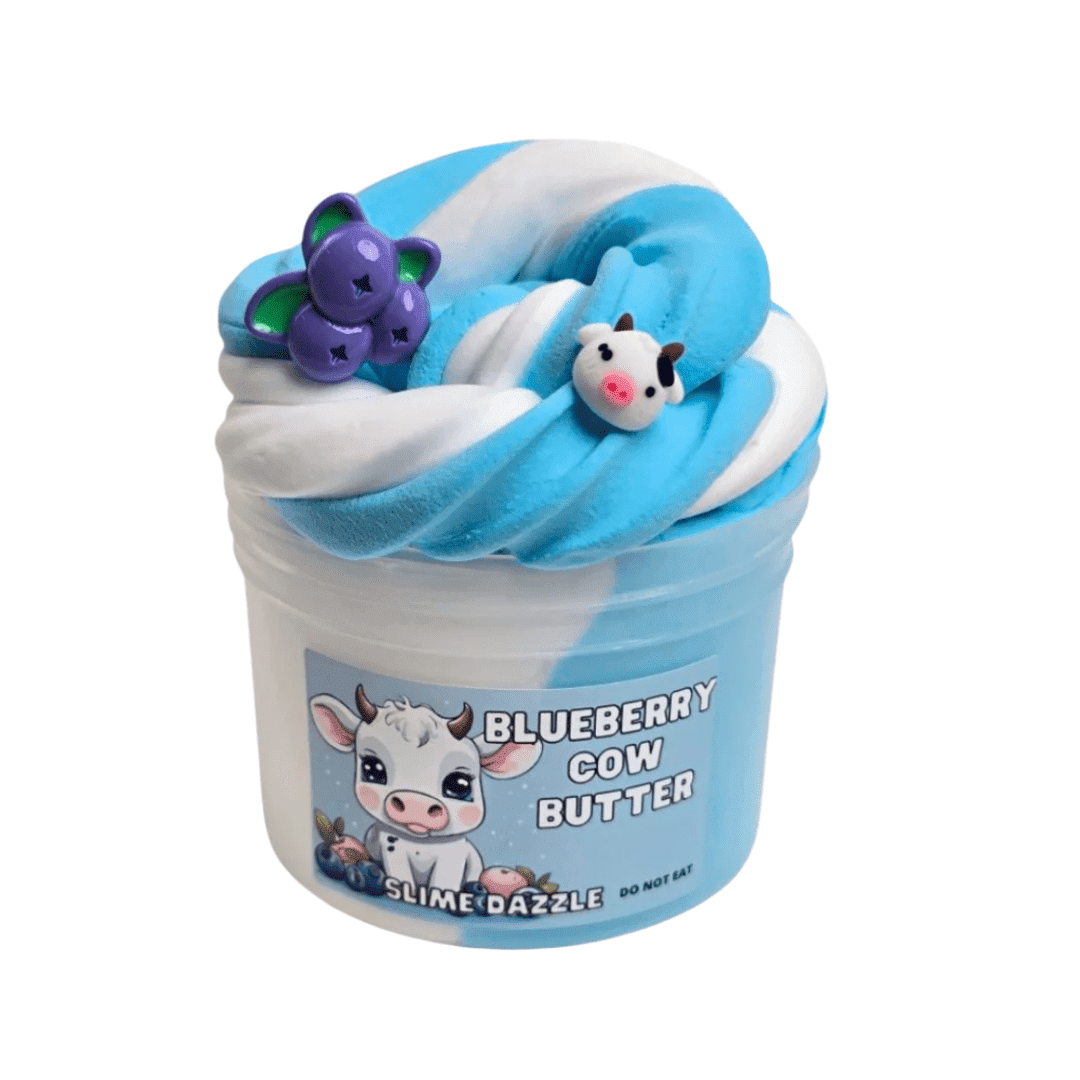 Blueberry Butter Cow Slime Made in USA Blueberry Vanilla Scented Butter ...