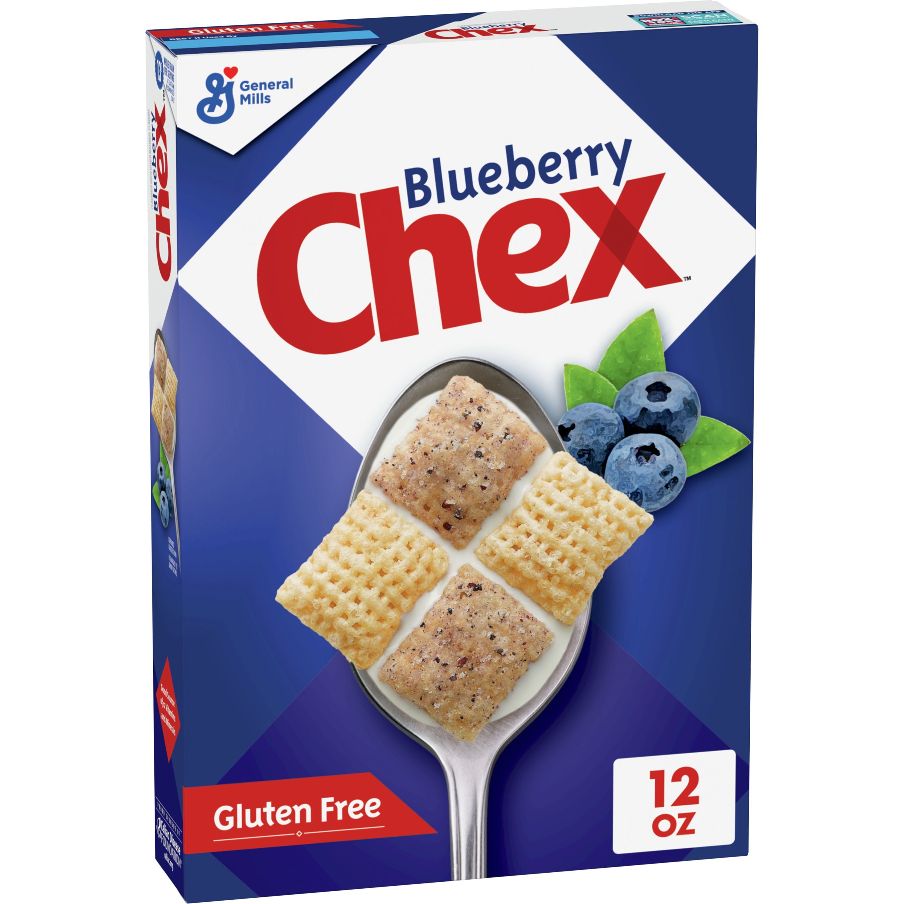 Blueberry Chex Cereal, Gluten Free Breakfast Cereal, Made with Whole ...