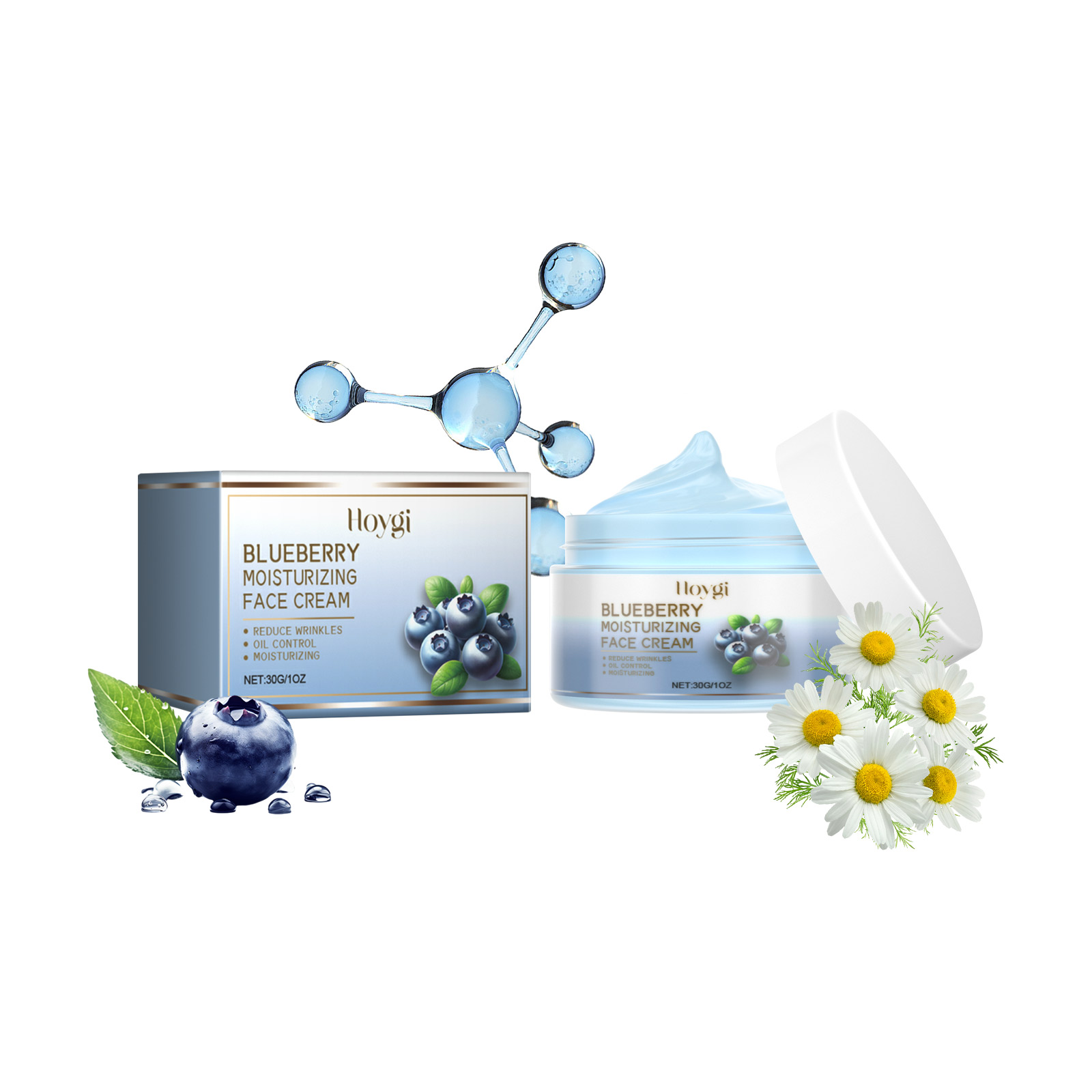Blueberry Facial, Face Deep Cleansing Anti-Wrinkle Skin Serum Skin ...