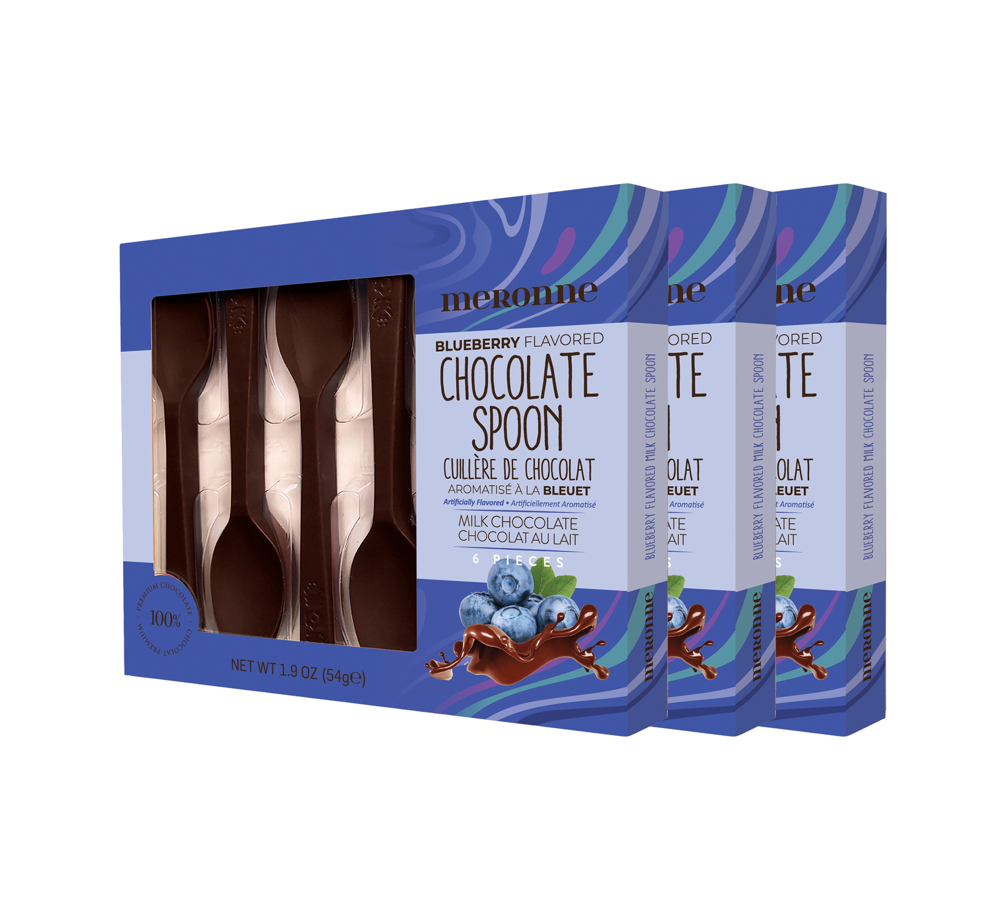 Blueberry Flavored Milk Chocolate Spoon (3 PACK) - Walmart.com