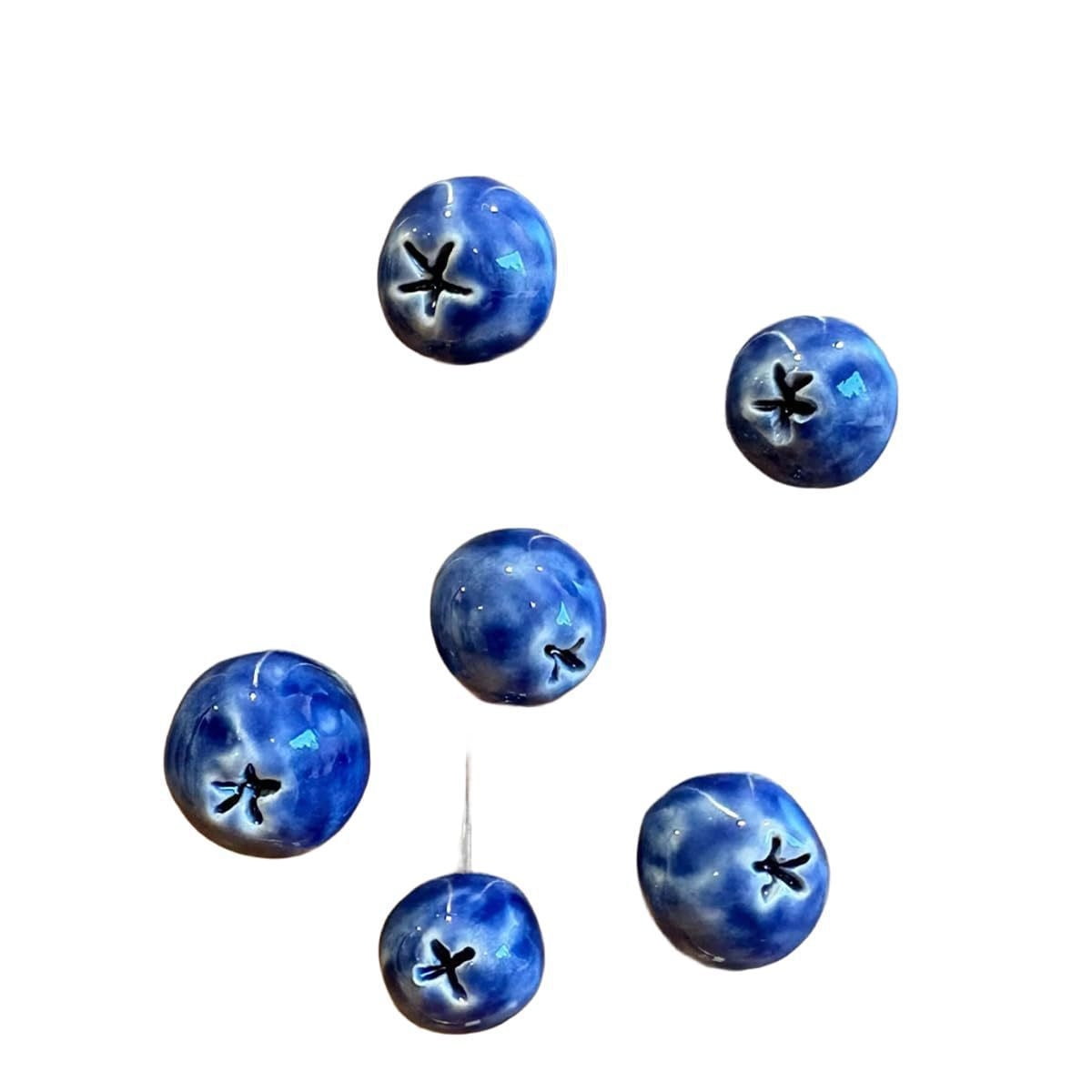 Blueberry Fridge Magnets, Ceramic Blueberry Magnets, Cute 3D Resin ...