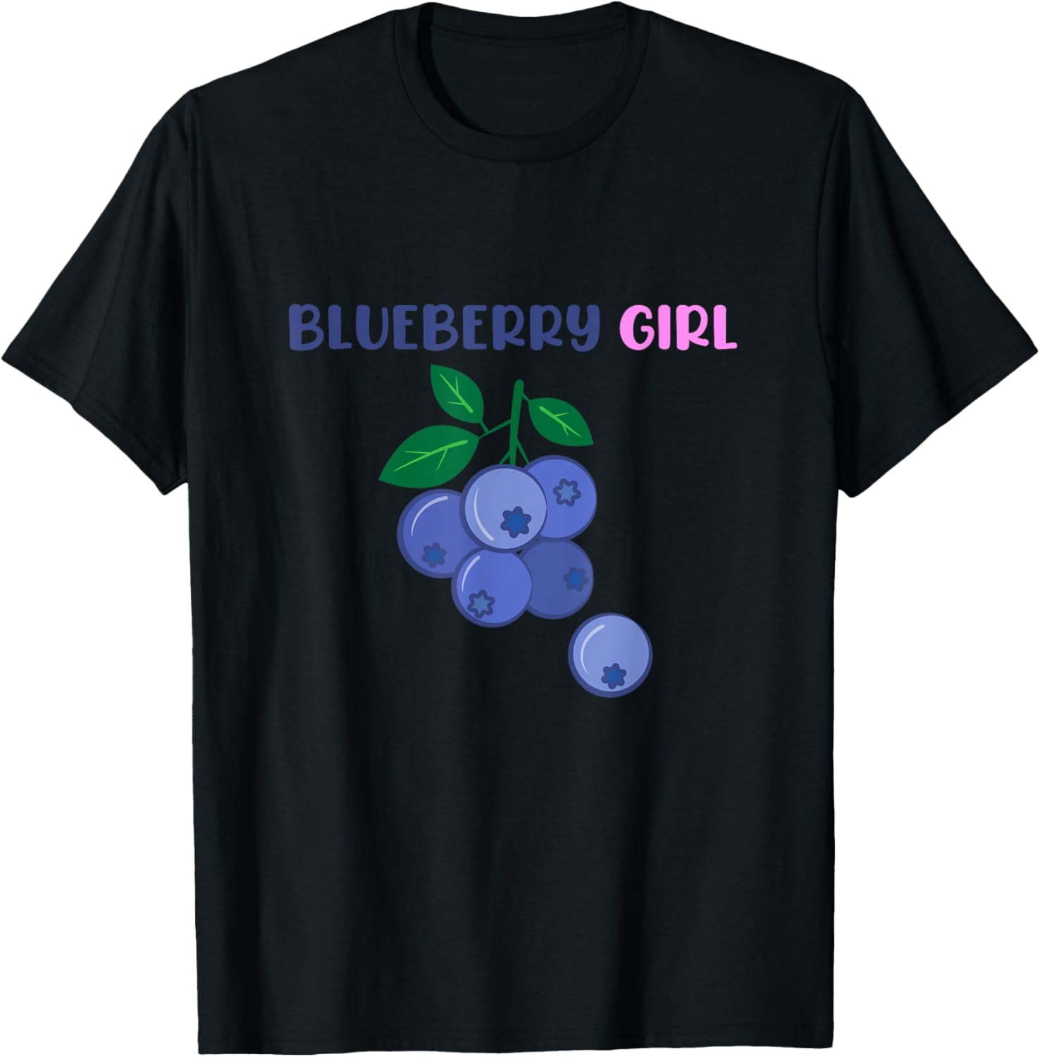 Blueberry Girl Blueberries Eater Berry Lover Graphic T-Shirt - Walmart.com