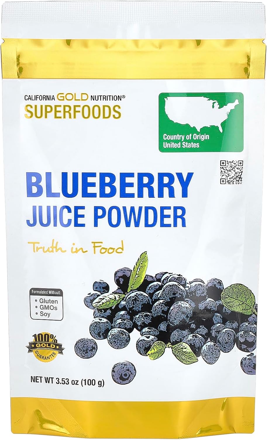 Blueberry Juice Powder, 3.53 oz (100 g) - Walmart.com