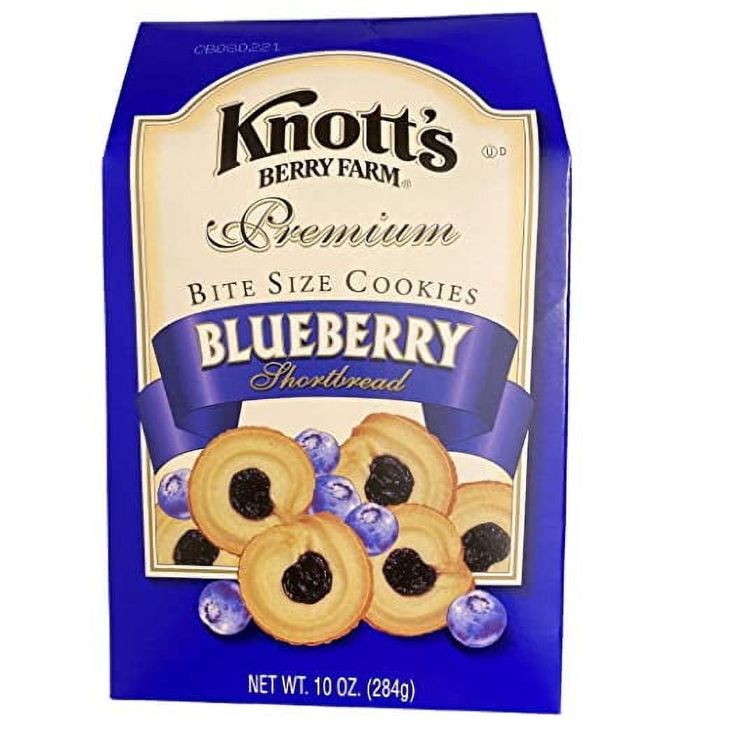 Blueberry Knott's Berry Farm Premium Bite Sized Shortbread Cookies Ten ...