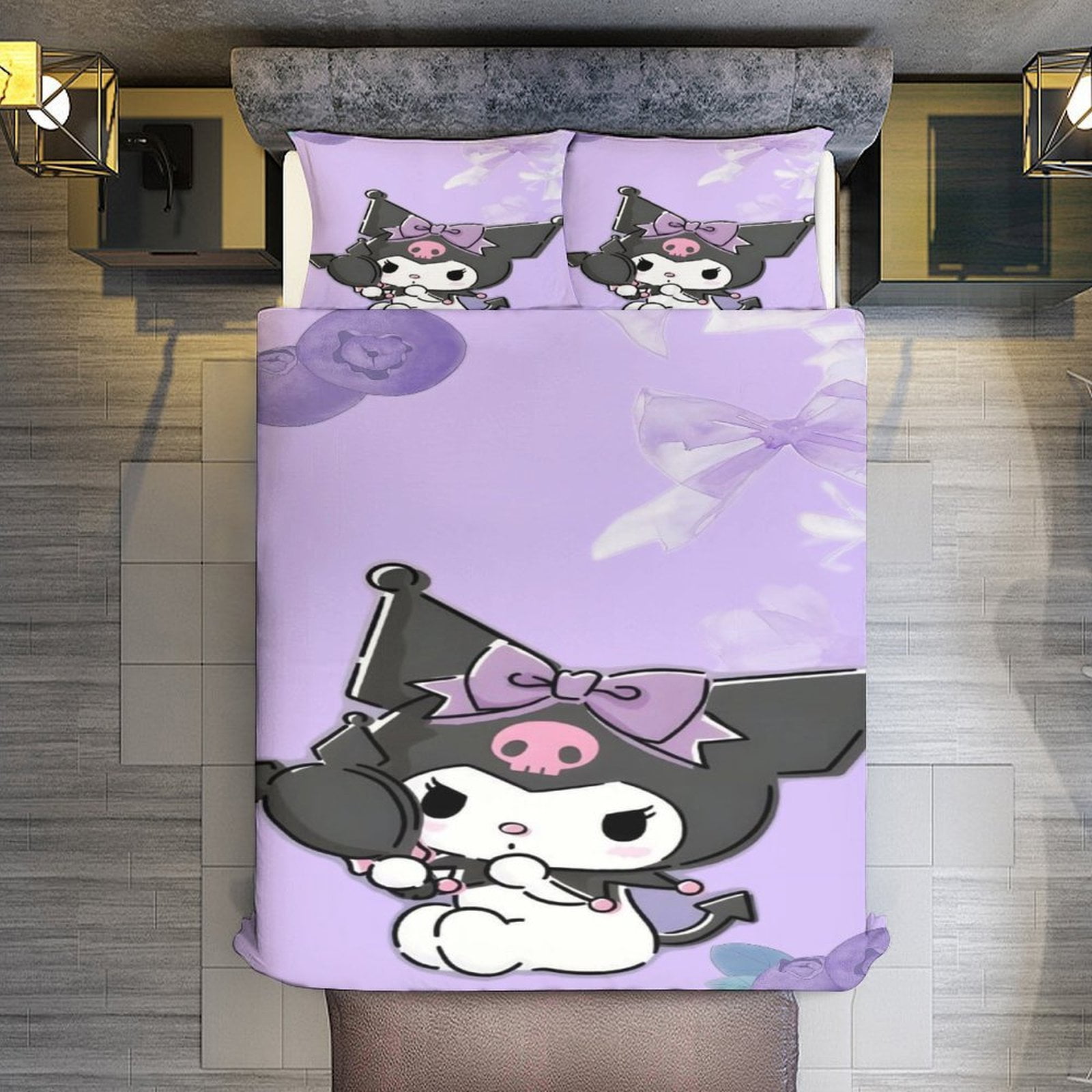 Blueberry Kuromi Bedding Sets,Comforter Cover,Duvet Cover Set for Kids ...