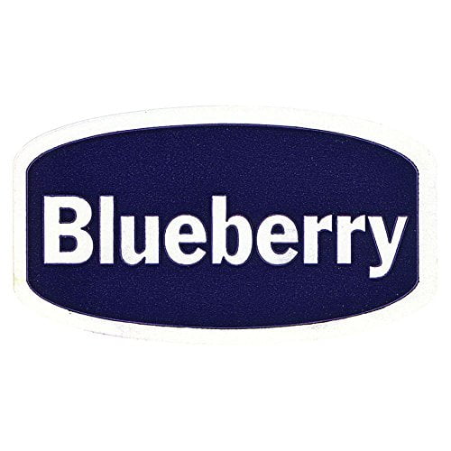 Blueberry Labels Blue Traditional Flavor Food Packaging Labels White ...