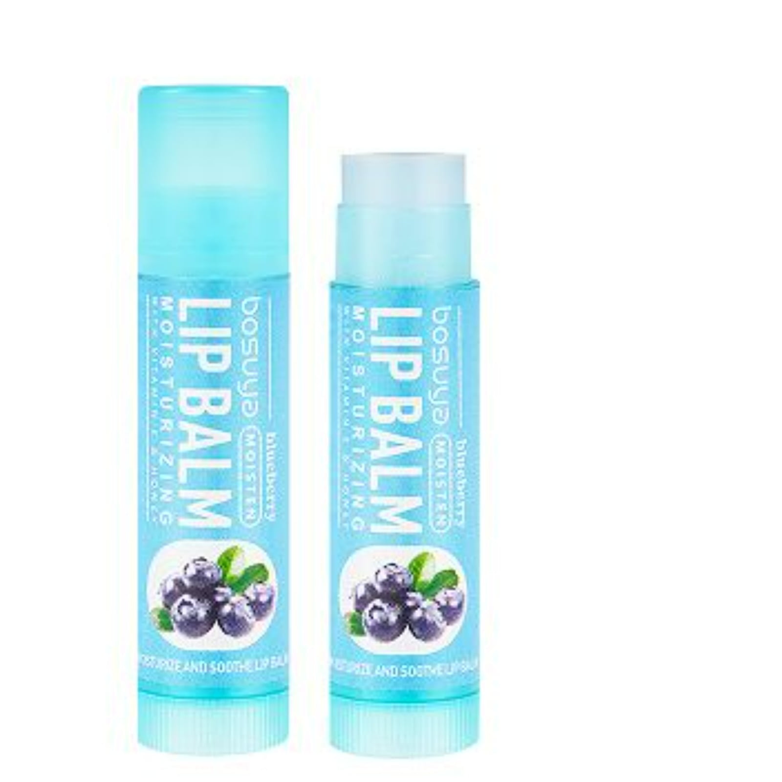Blueberry, Lip Balm Set Fruit Flavored Natural Lip Balm Bulk for Dry ...