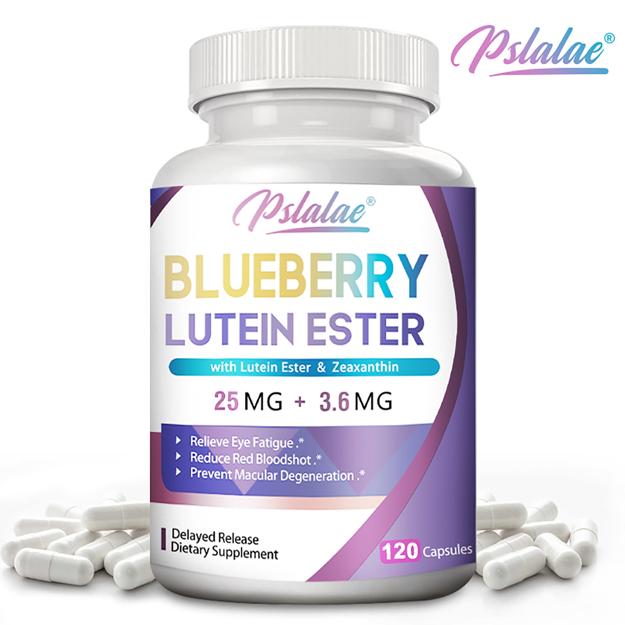 Blueberry Lutein Ester - with Zeaxanthin - Premium Eye Protection Formula, Eye Strain Support ...