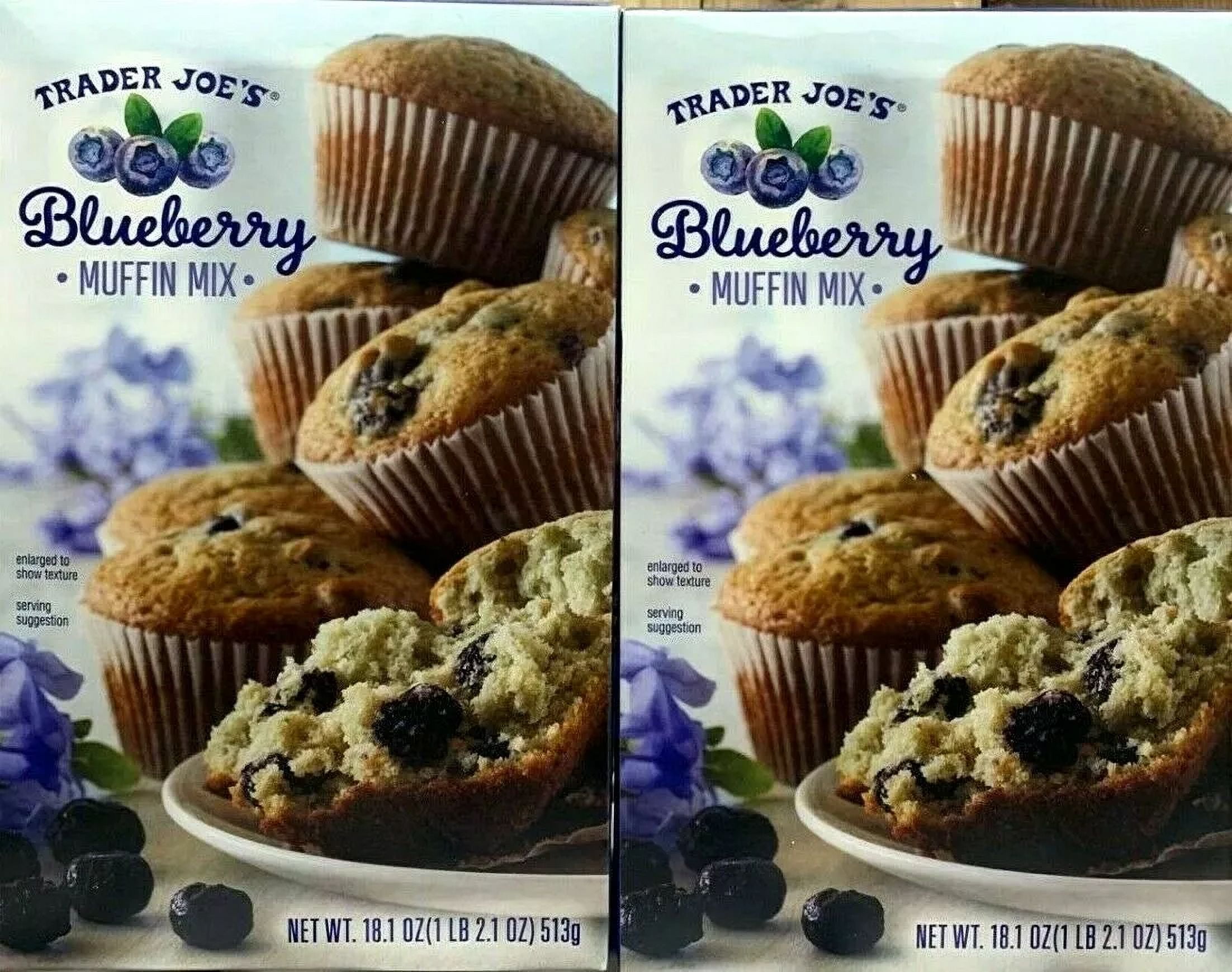 2 Pack Blueberry Muffin Mix - 18.1 OZ Each, Total 36.2 OZ, Easy-to-Make ...