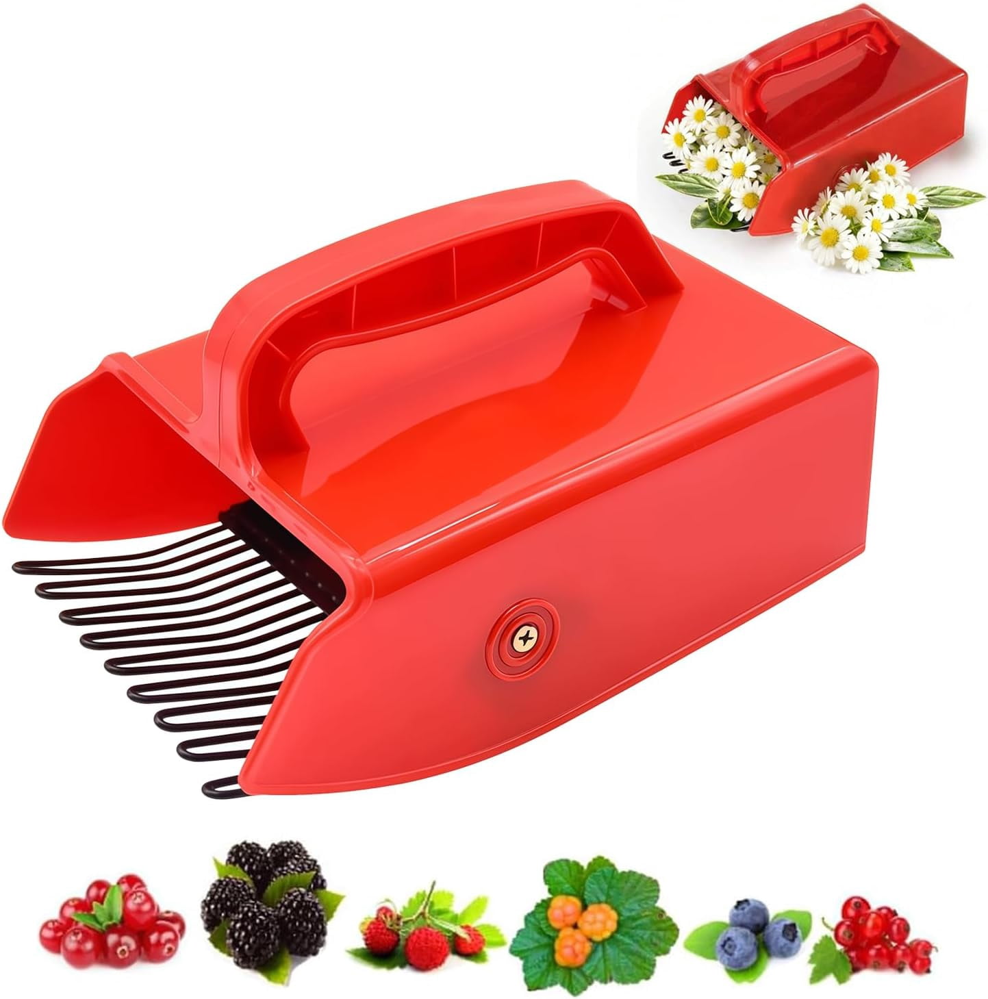 Blueberry Picker – Metallic Comb, Large Capacity Fruit Picking Tool for ...