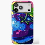 Blueberry Pop Art Colorful Fruit Design Phone Case Compatible iPhone 17 ...