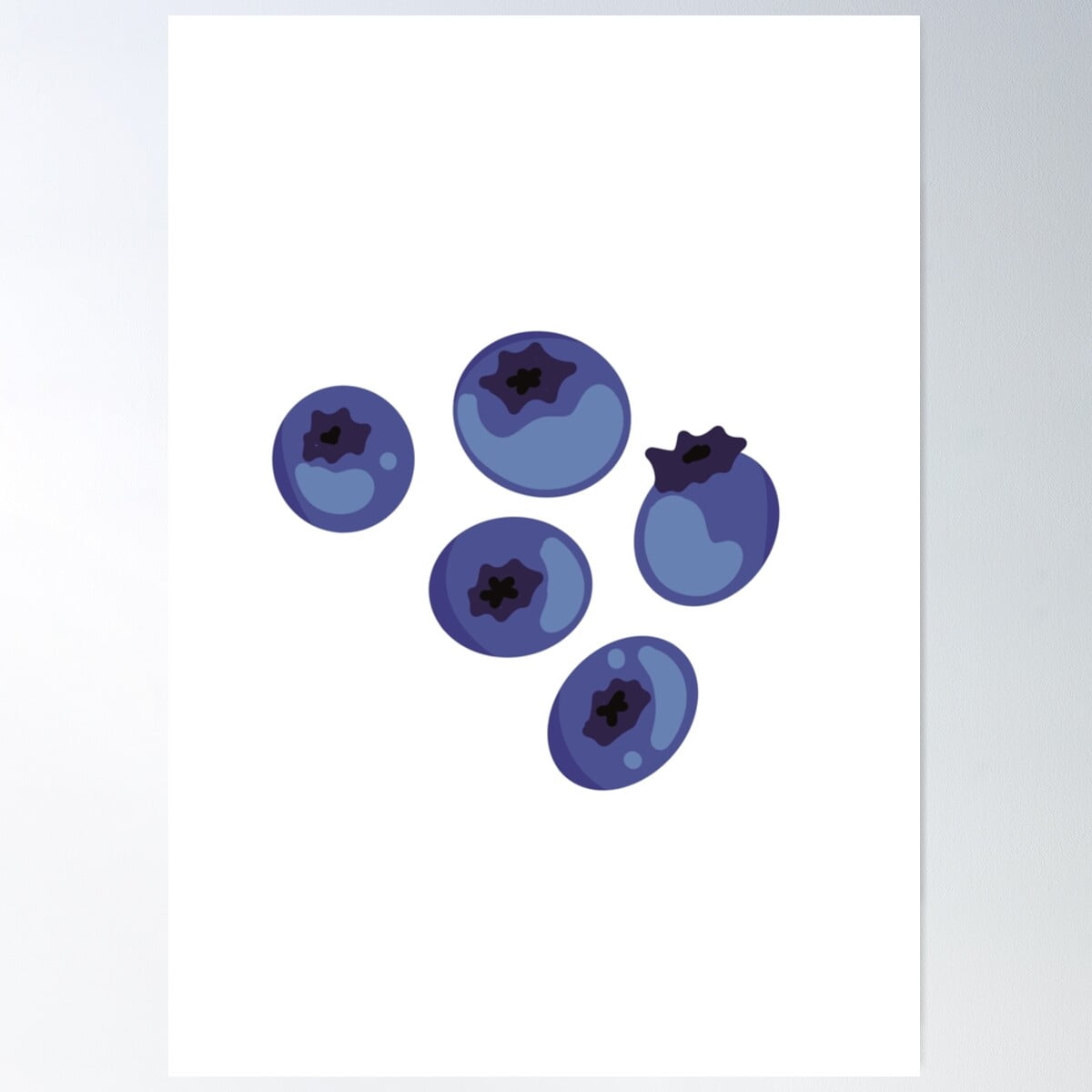 Blueberry Poster Wall Art, Modern Wall Decor For Living Room Bedroom ...