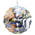 Blueberry Skunk Welcome 3D Wind Spinner Metal Kinetic Sculpture Funny ...