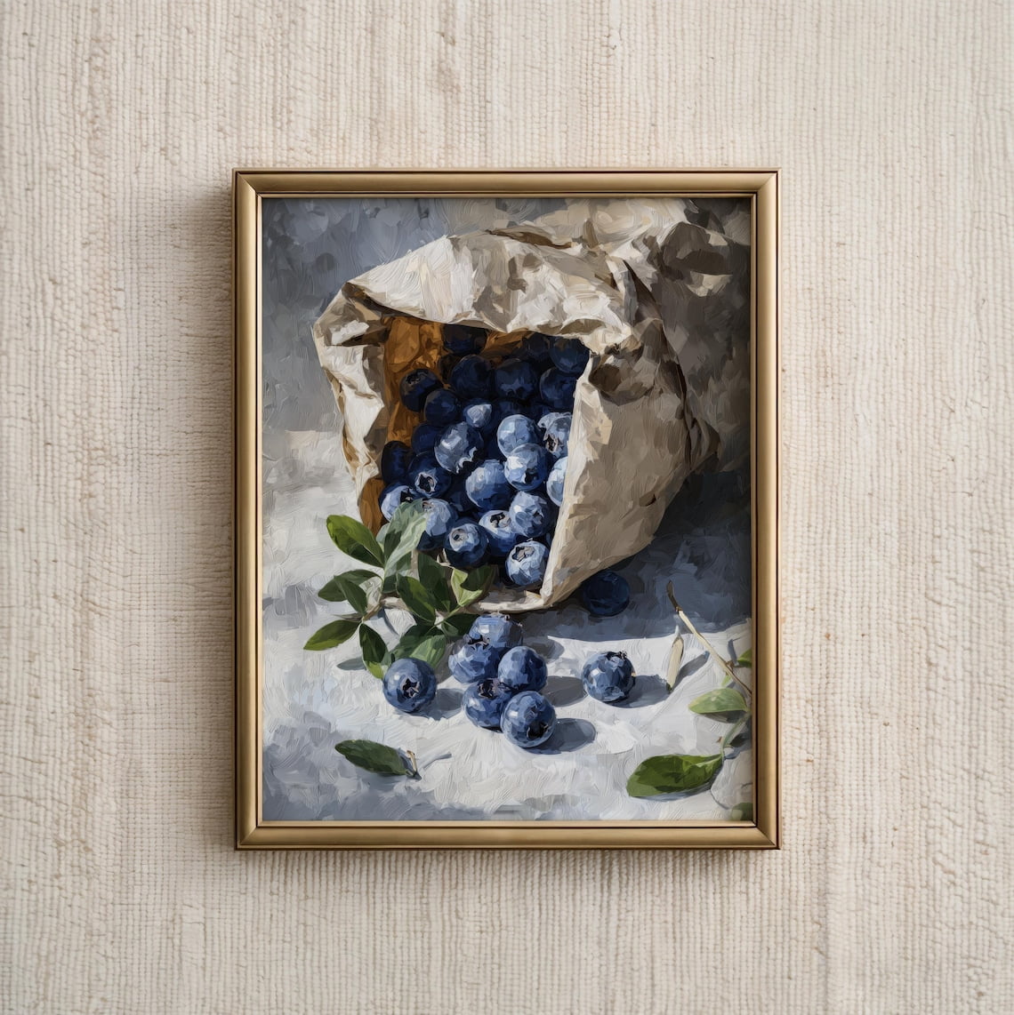 Blueberry Still Life Summer Kitchen Poster Unframed Paper Print ...