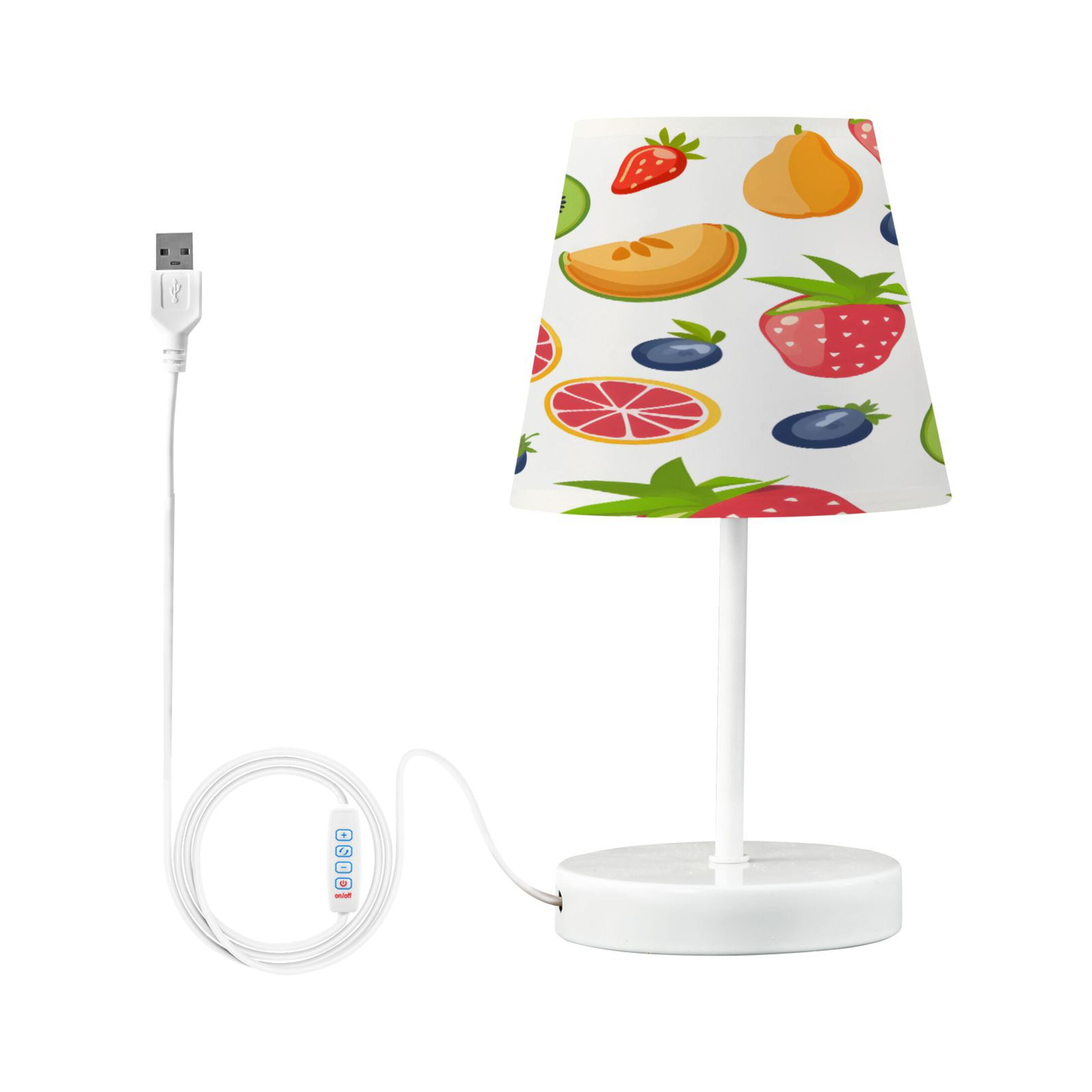 Blueberry Strawberry Orange Pear Desk Lamp LED Table Nightstand Lamps ...
