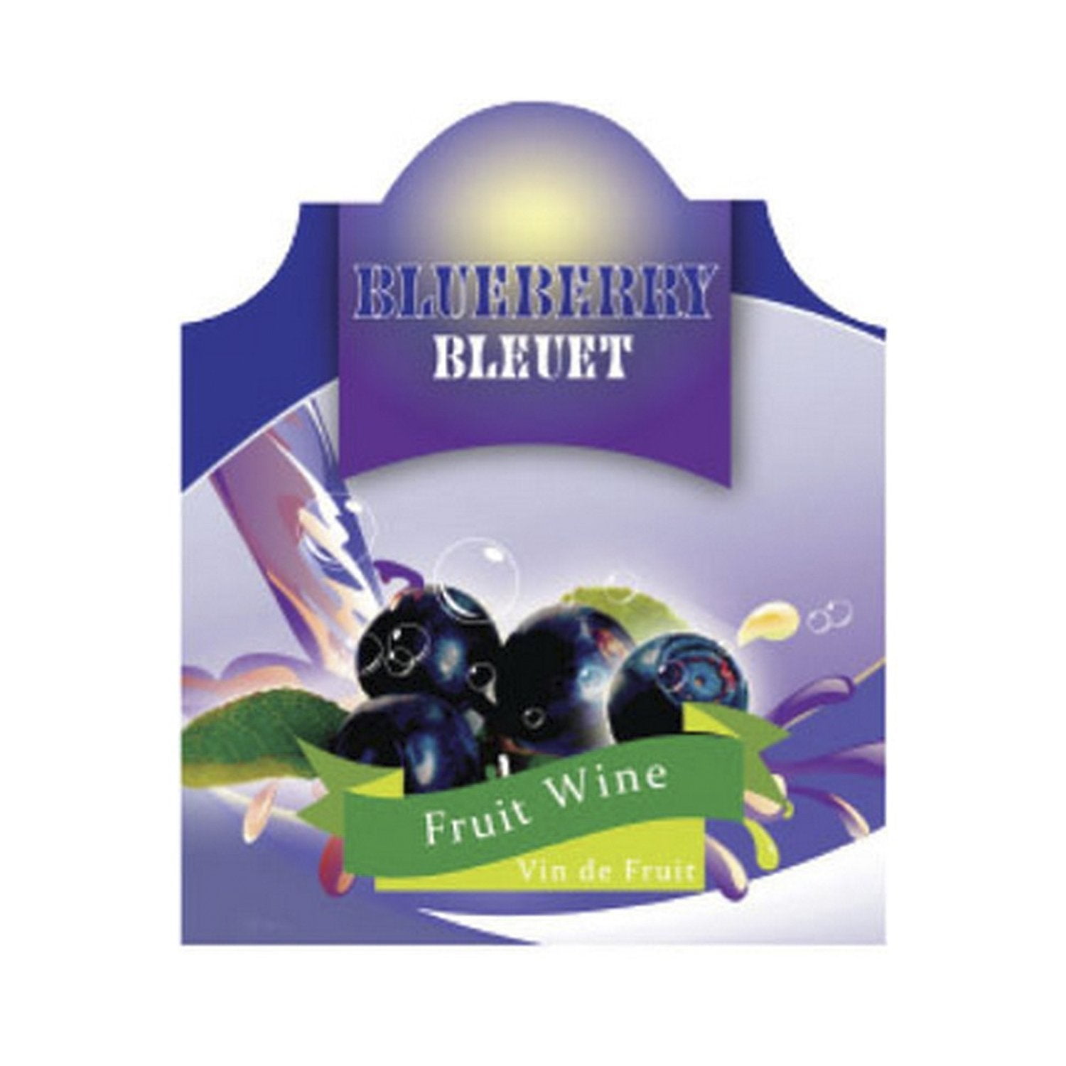Blueberry Wine Label 30 per Pack ( 4 in x 6 in | 10 cm x 15 cm ...