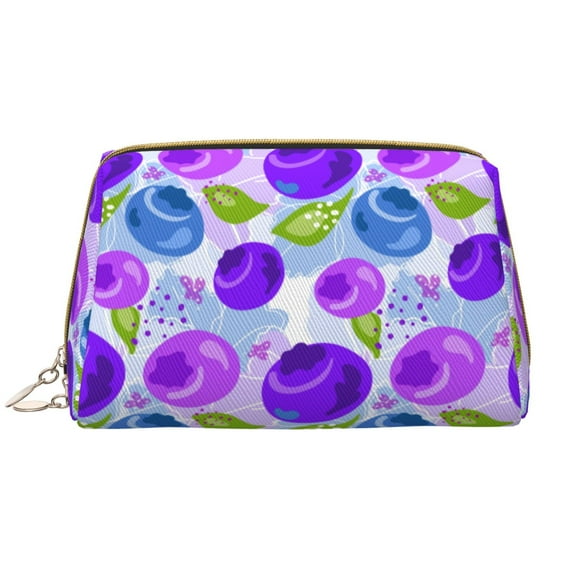 Blueberry cute Print Makeup Bag, Large Capacity Cosmetic Bag Portable ...